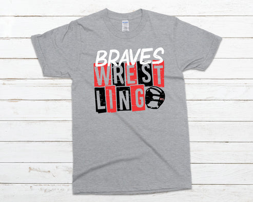 Distressed Braves Wrestling – Petals Gift Shop