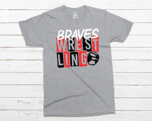 Distressed Braves Wrestling – Petals Gift Shop